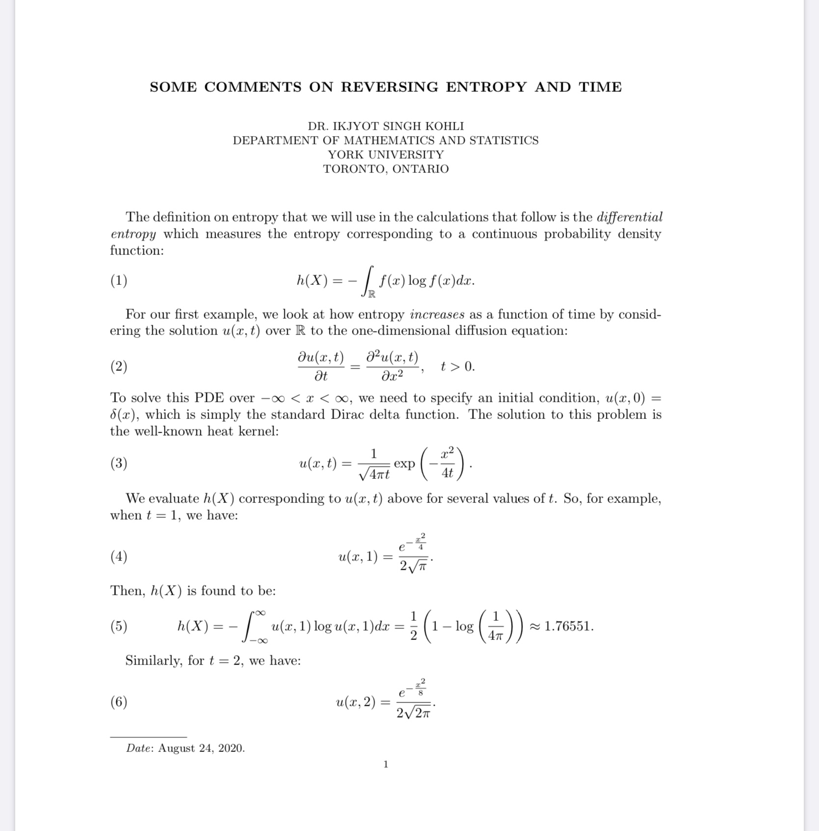 On Entropy and Time Reversal – Relativity Digest